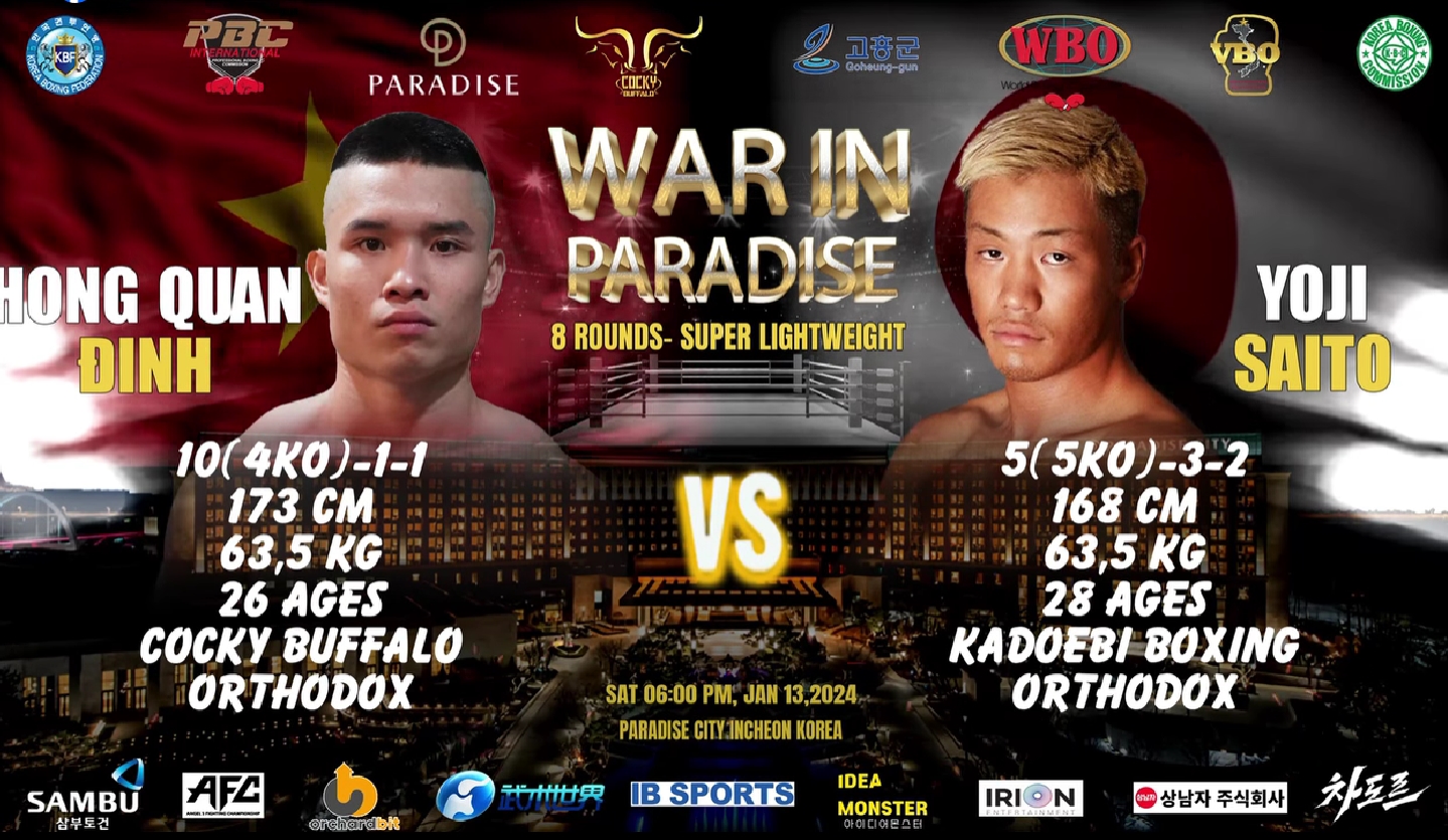 Chờ đợi gì ngày Đinh Hồng Quân trở lại, giáp mặt võ sĩ Nhật có tỉ lệ KO 100%?